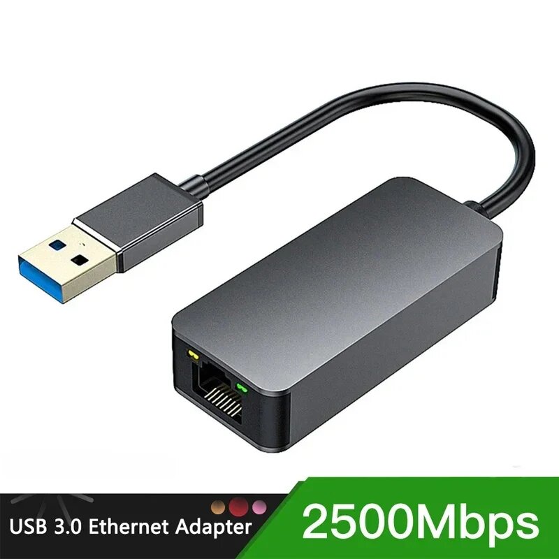 Ethernet адаптер kebidumei 2.5G USB Type-C 2.5G USB 3.0