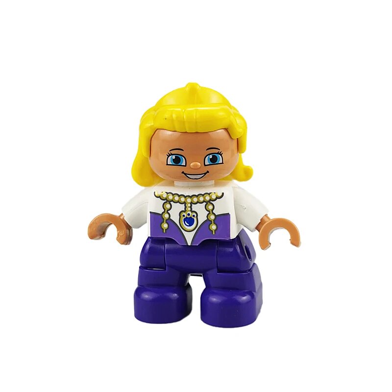 Конструктор Yiuiuly пластиковый для поездов 6-12 лет Сиреневый, Jewelry girl