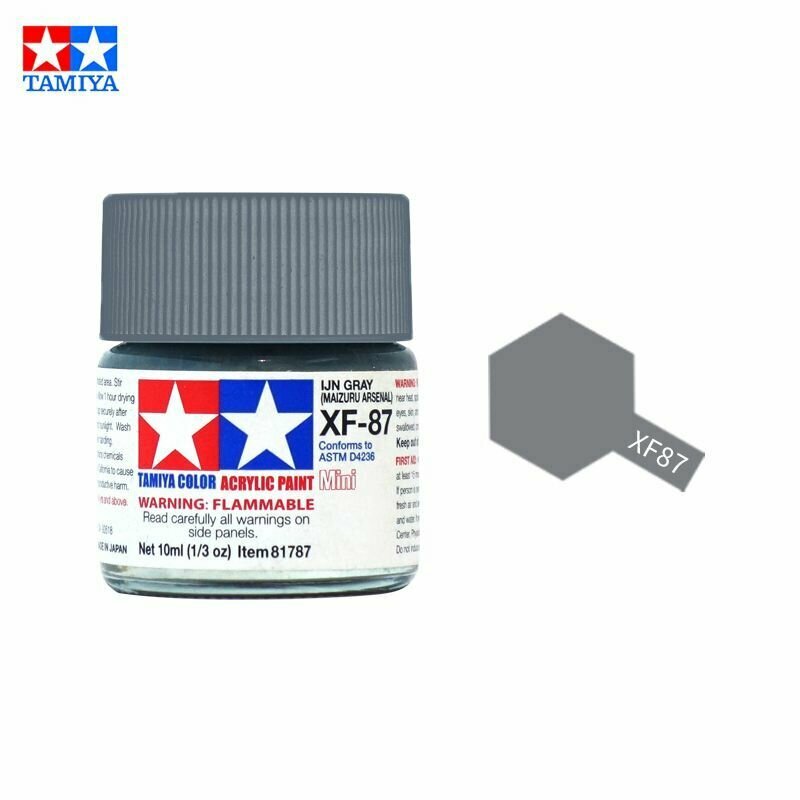 Tamiya XF1-XF93 Покраска моделей Водяной лак матовый 10 мл