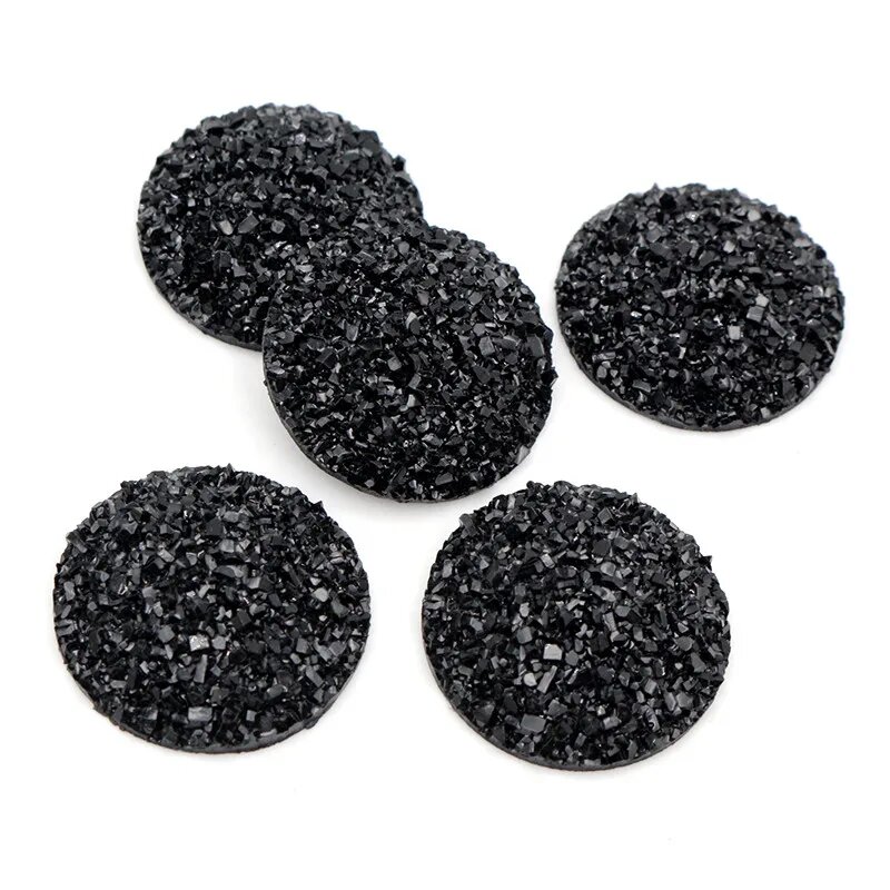 Кабошон для бижутерии Wadsfred 10 шт, смешанные цвета Черный, 20mm, 9