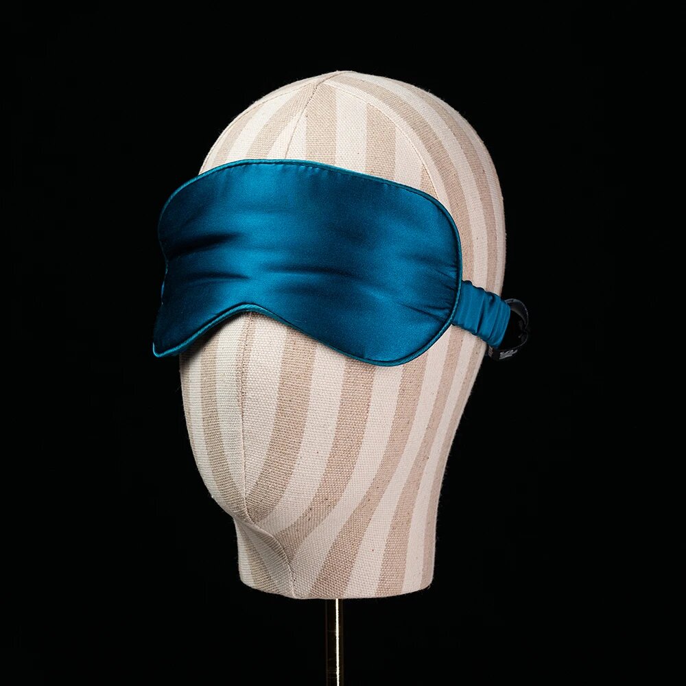 Шелковая маска для сна 19 Momme blue