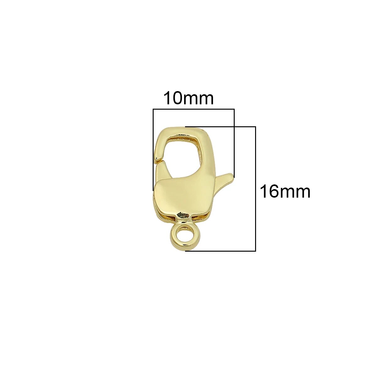 Золотые застежки-лобстеры nc 10x16mm