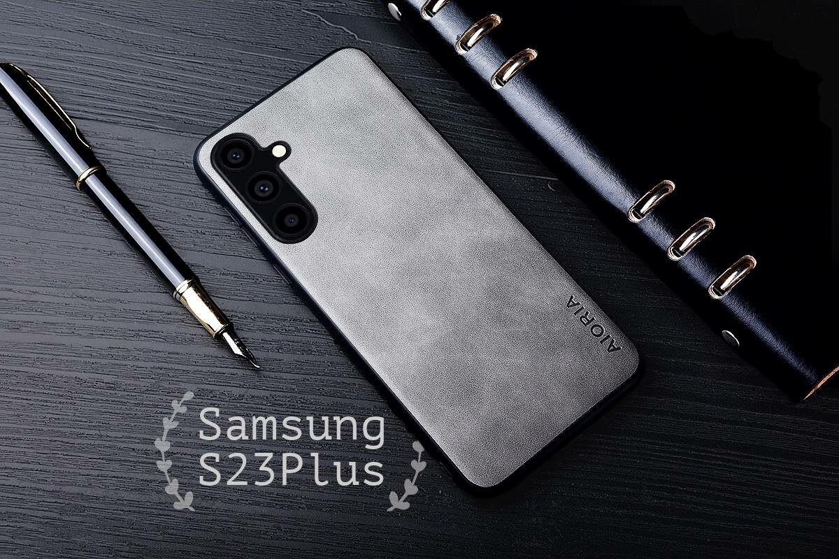 Чехол на Samsung S23 Plus серый - Чехол самсунг S23+ серый