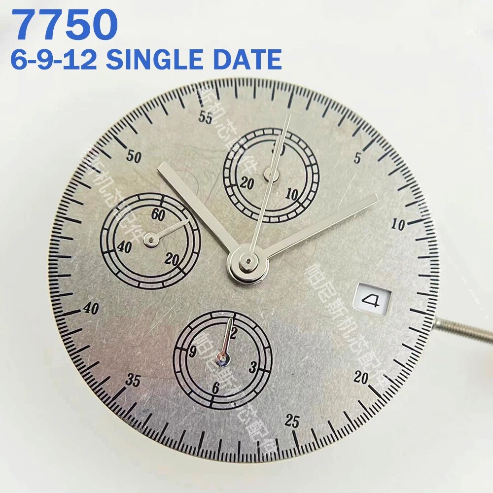 Китайский автоматический хронограф ETA 7750 механизм 7750-3H