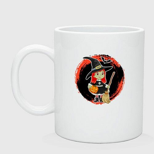 Мультяшная маленькая ведьма Керамическая кружка
