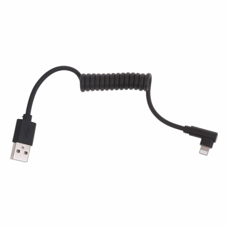 USB-8-контактный кабель для автомобиля, выдвижной вьющийся шнур для быстрого зарядного устройства, адаптер для передачи данных 20 Вт