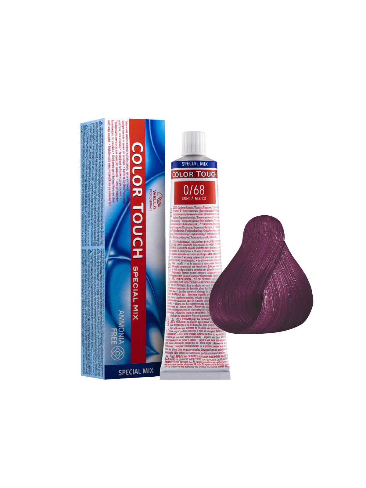 Wella Color Touch 0/68 - Тонирующая краска без аммиака магический аметист 60 мл