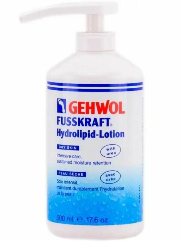 Крем для ног с церамидами Hydrolipid-Lotion увлажняющий лосьон для ног, 500 мл