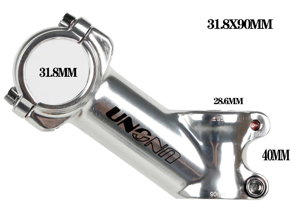 UNO Ультралёгкий вынос руля для горного велосипеда 35 градусов 31.8x90mm