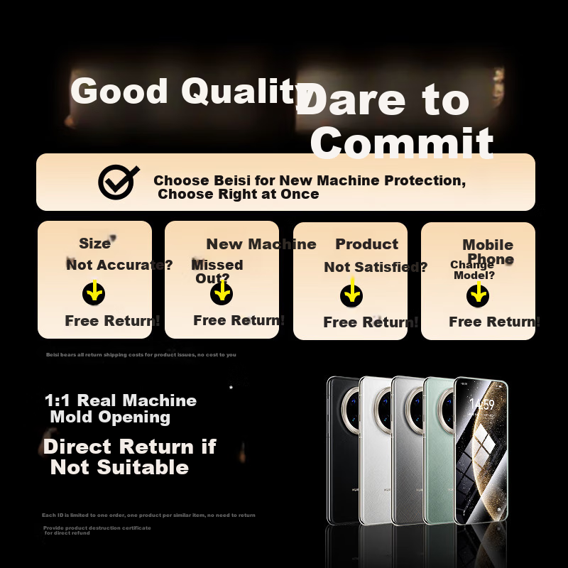 Baseus 3D-тепловая изогнутая стеклянная защитная пленка для Huawei Mate70RS - анти-отпечатки пальцев, ударопрочная,