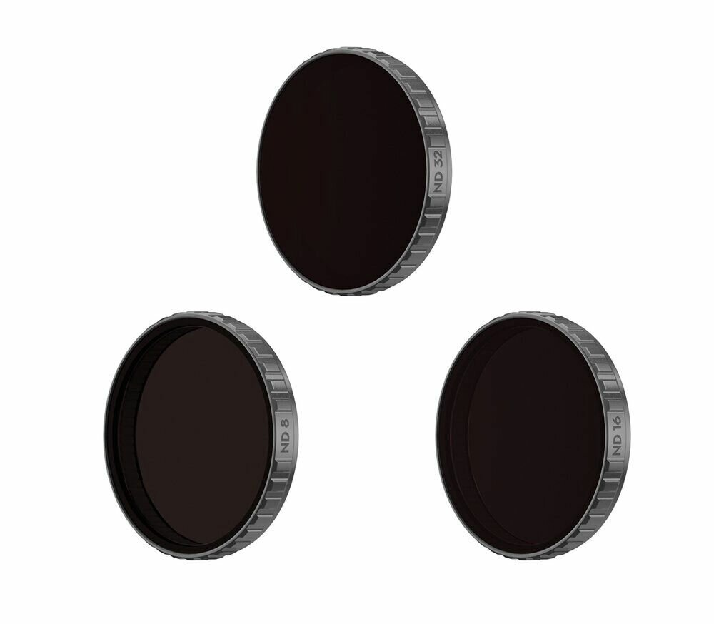 Набор из 3 ND фильтров для DJI Osmo Action, ND 8/16/32, из стекла Corning Gorilla Glass с покрытием AF