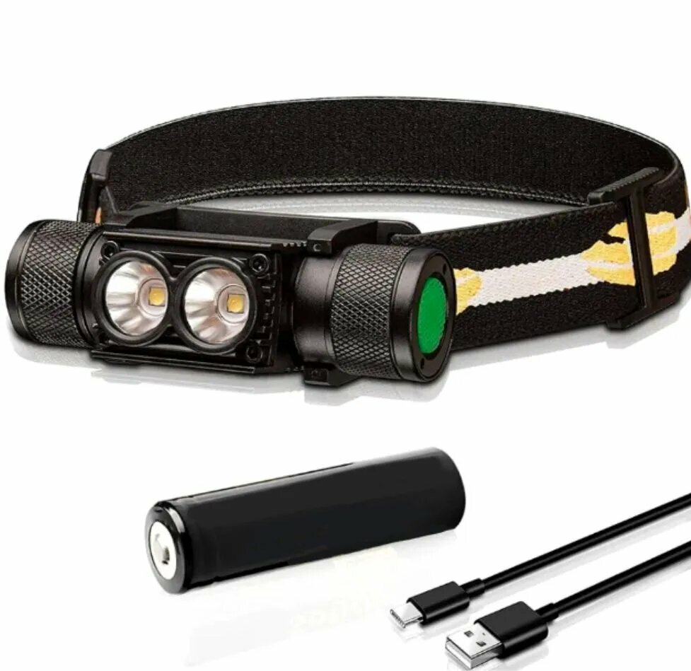 Sofirn H25L USB перезаряжаемая фара 18650 Головной свет двойной LH351D 1200LM 90CRI 5000K