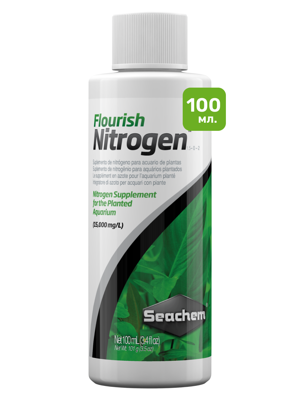 Добавка азота Seachem Flourish Nitrogen, 100мл, 2,5мл. на 160л.