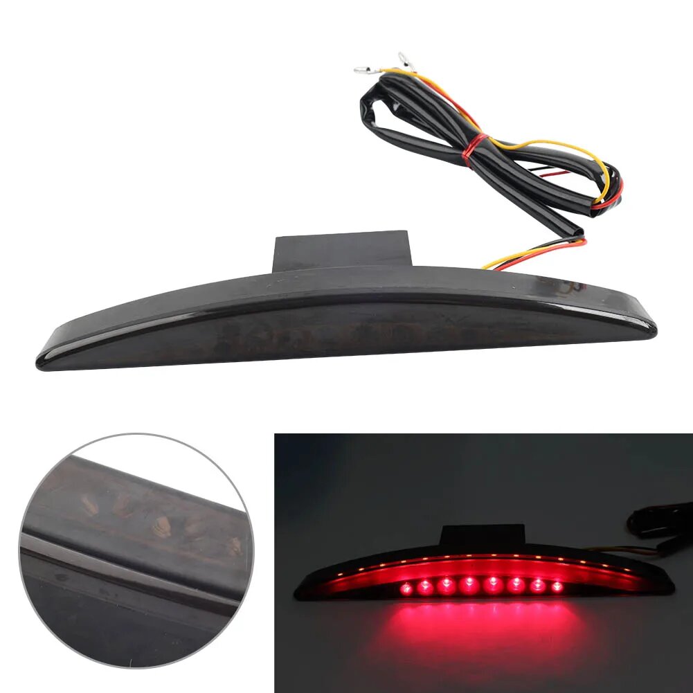 Мотоциклетный светодиодный задний фонарь заднего крыла для Harley Davidson Breakout FXSB 2013 2014 2015 2016 2017 Черный, Black Shell