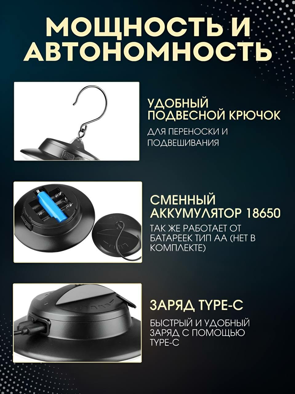 Кемпинговый фонарь — фото 1