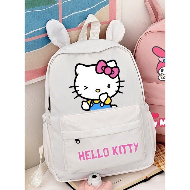 Новые милые кроличьи уши Hellokitty Cartoond Printed рюкзак начальная школа ученика средней школы рюкзак