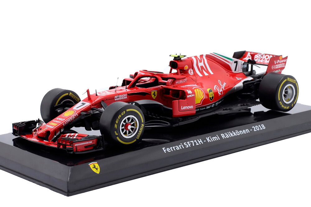 Модель коллекционная ALTAYA Ferrari F1 SF71H №7 season 2018 kimi raikkonen (блистер вскрыт)