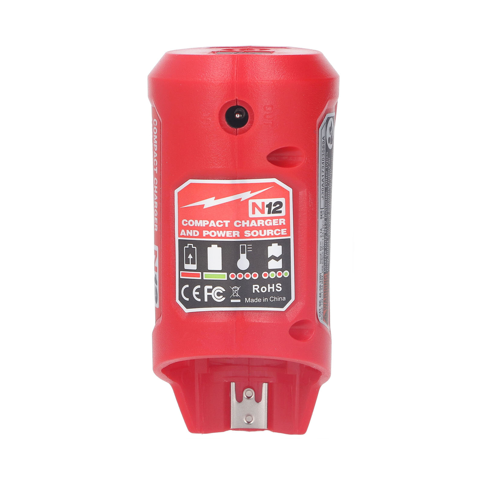 Компактное зарядное устройство и источник питания, адаптер питания с USB-портом 2,1 А и разъемом DC12V для батарей M12 N12.