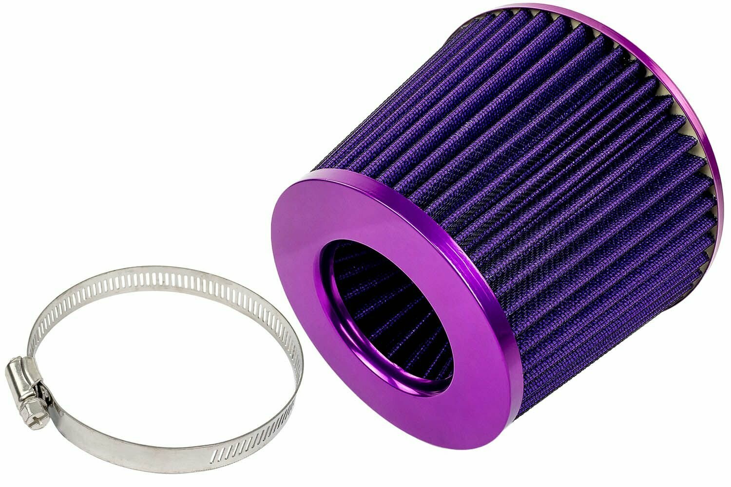 Воздушный фильтр нулевого сопротивления конус MR фиолетовый для инжекторных ВАЗ 2101-2107, 2108-2115, 2110-2112, Лада Гранта, Калина, Приора, Нива Тревел/Легенд, Шевроле Нива