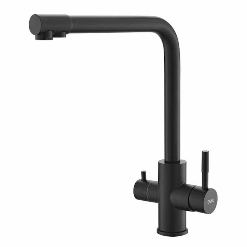 Смеситель для кухни с подключением фильтра Esko Kitchen K24 B, черный