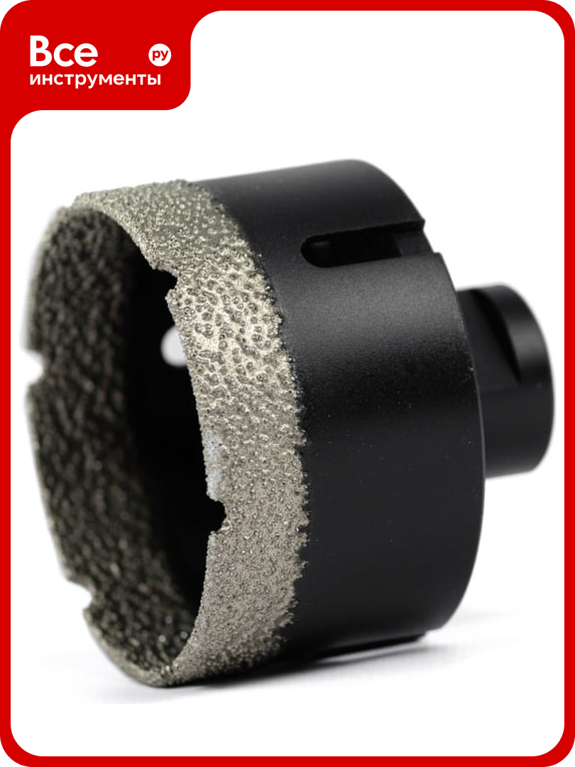 Коронка алмазная Pobedit 68 мм для УШМ 3011068 универсальная, по камню, по бетону, сухой рез