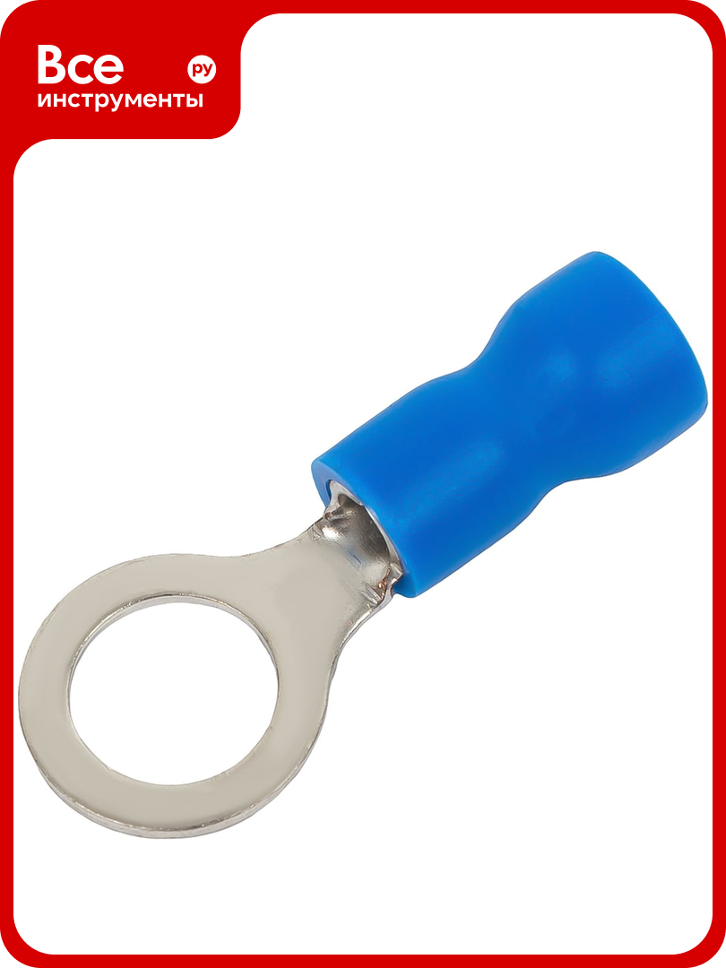 Наконечник кольцевой НКИ Gigant 2,5-6 100шт GTML-049, Служат для опрессовки проводников сечением до 2,5 мм²