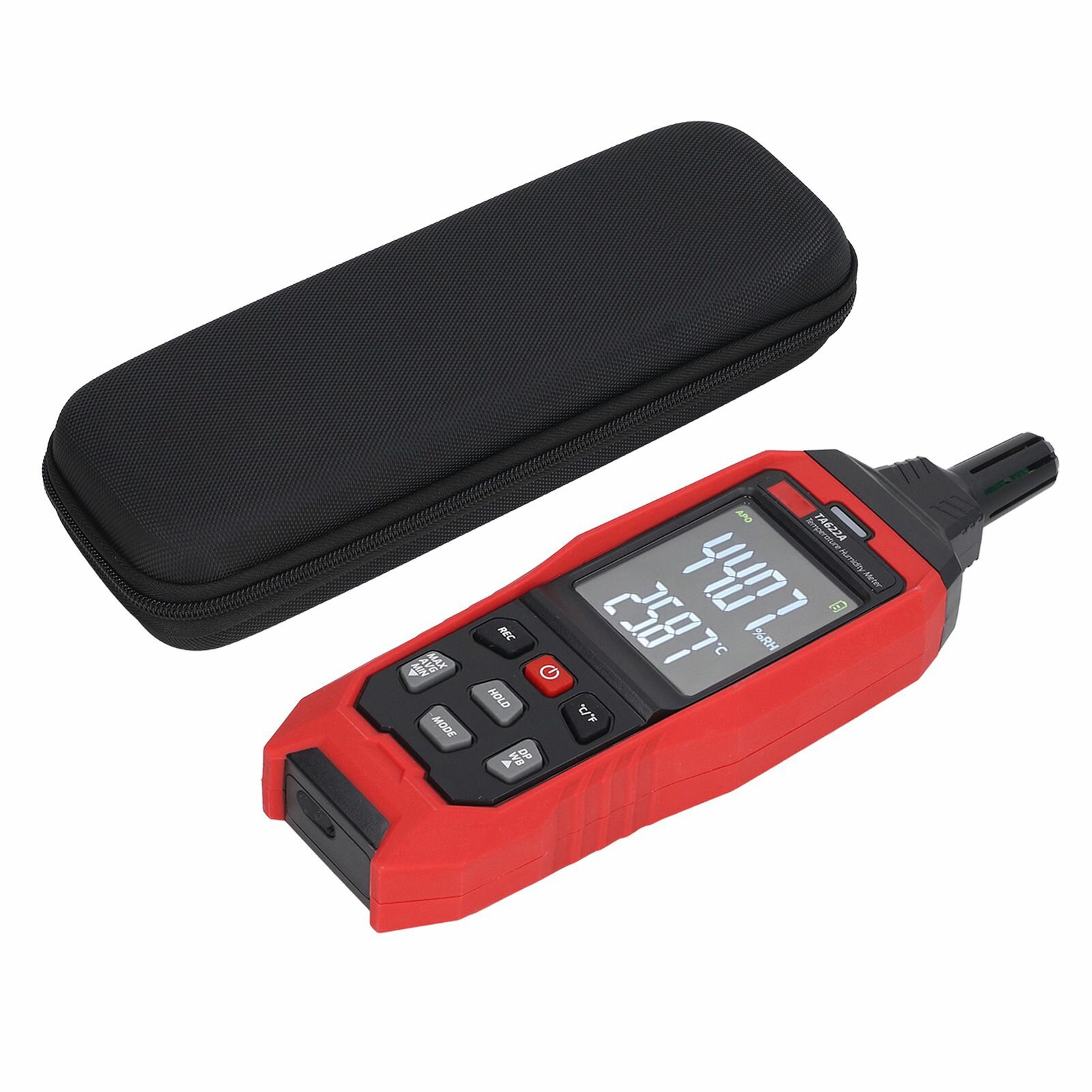 Цифровой измеритель температуры влажности, гигрометр, ЖК-дисплей, точка росы воздуха, тестер температуры влажной лампы