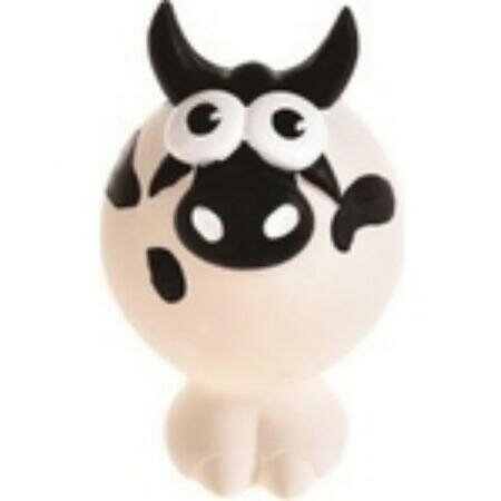 HOMEPET BUBBLE 11,5х7х7 см игрушка для собак корова с пищалкой латекс