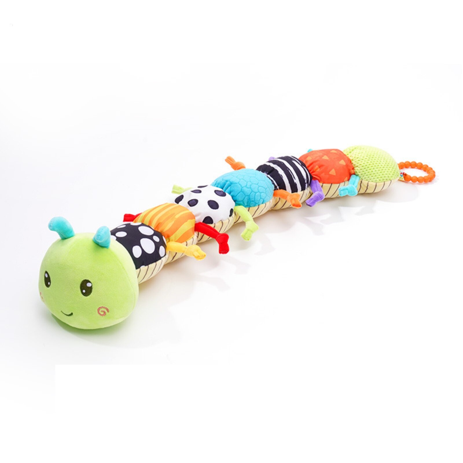 Игрушка для детей Музыкальный гусеница, Игрушка для младенца яркие цвета текстура с тревелкой и хрустящими деталями, мягкая сенсорная игрушка, развивающая игрушка для малышей, новорожденных, девочек, мальчиков, от 0 6 месяцев, материал пух, тип гусеница,