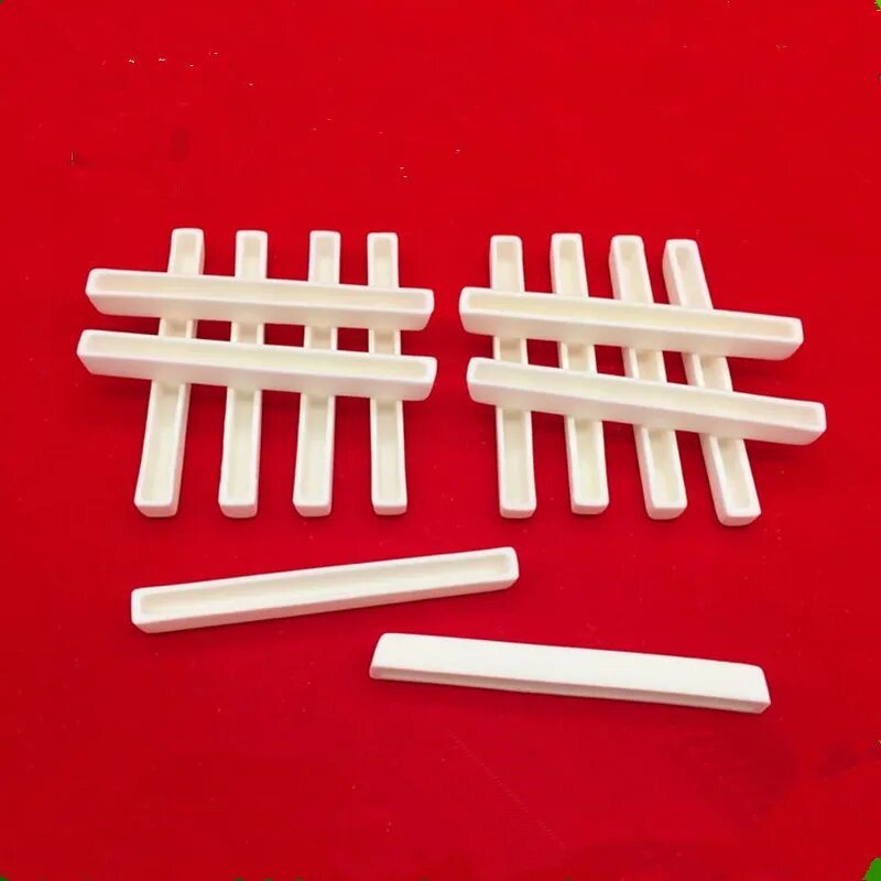 Корундовый тигель Al2O3 99%, прямоугольный, 100x10x10 мм