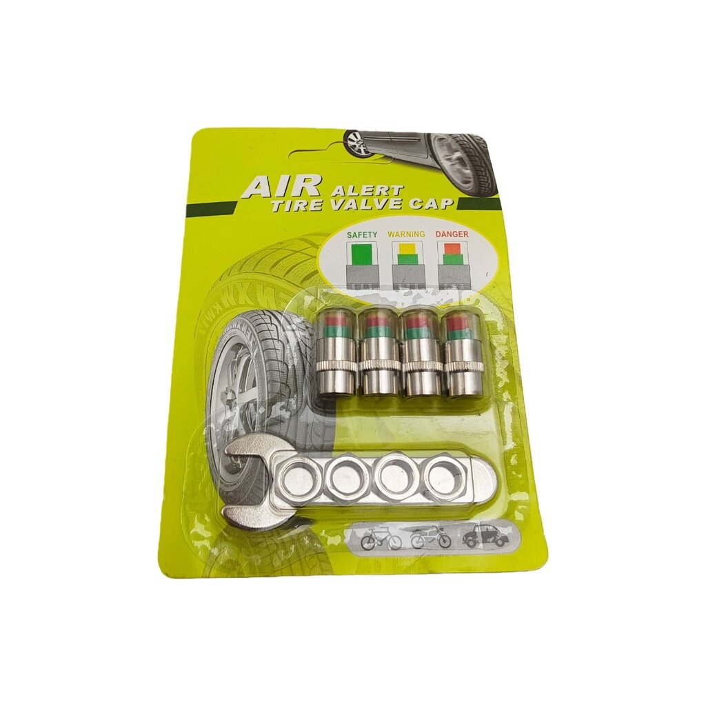 Колпачки Для Контроля Давления В шинах С Визуальным Оповещением И Гаечным Ключом Автомобильный Индикатор Давления В Шинах Универсальный Для Легковых Автомобилей Внедорожников Грузовиков