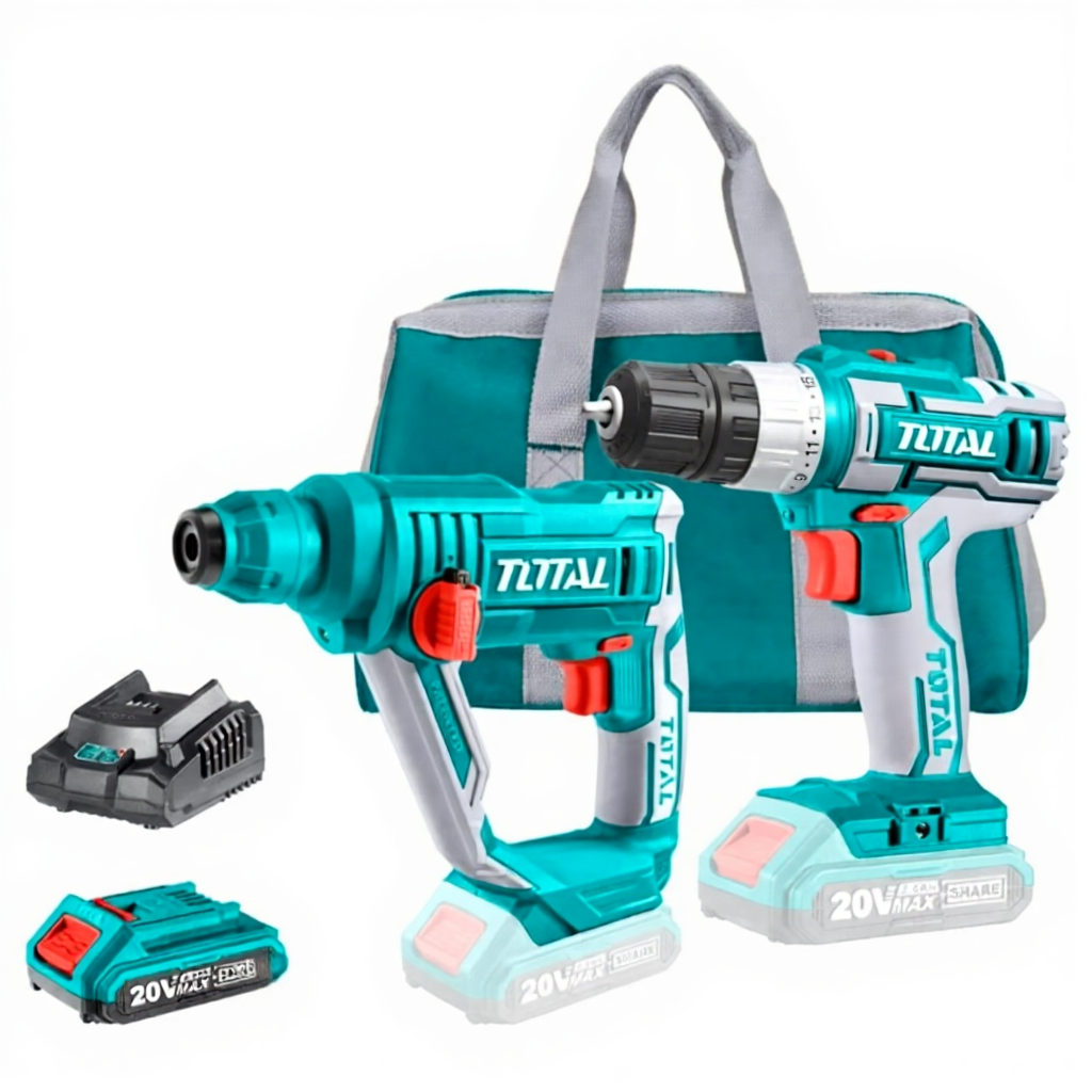 Набор аккумуляторного инструмента TOTAL TCKLI2008, Li-ion, 2Ач, 2 скорости