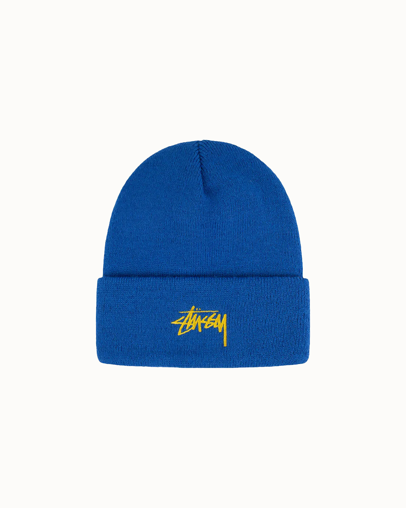 Шапка-бини Stock Cuff Beanie Синяя для мужчин и женщин