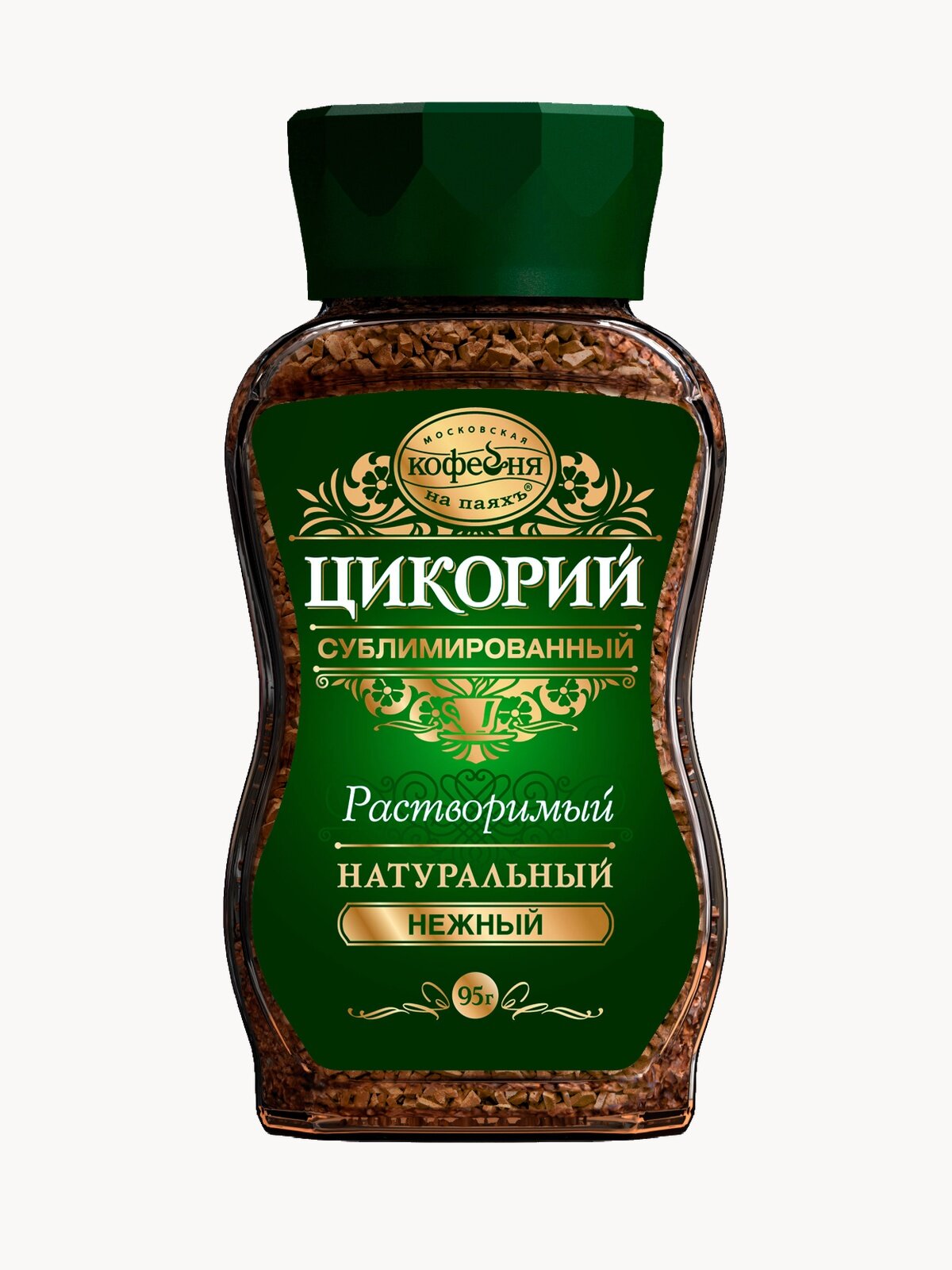 Цикорий Московская Кофейня на Паяхъ Нежный, растворимый, стеклянная банка, 95 г