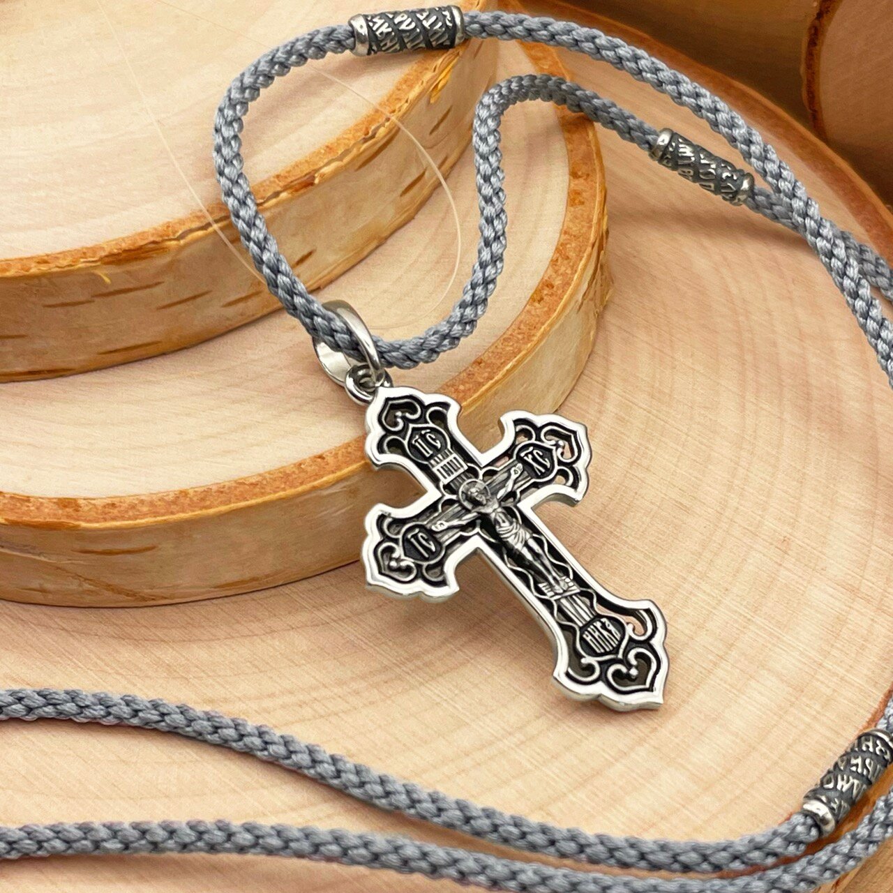 Комплект украшений, серебро, 925 проба, оксидирование, чернение