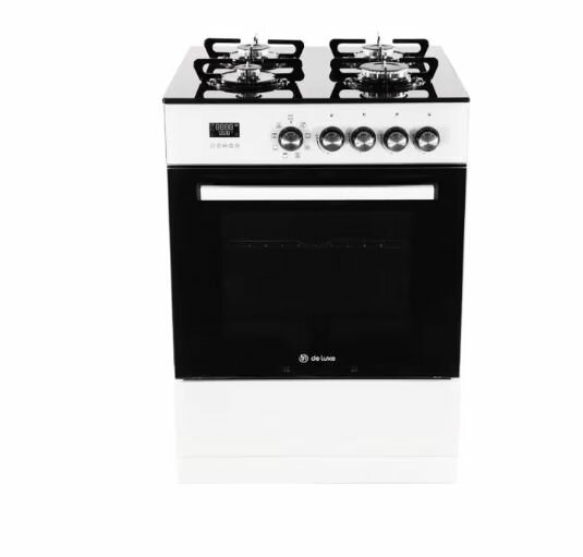 Плита комбинированная De Luxe 606040.02гэ, белый