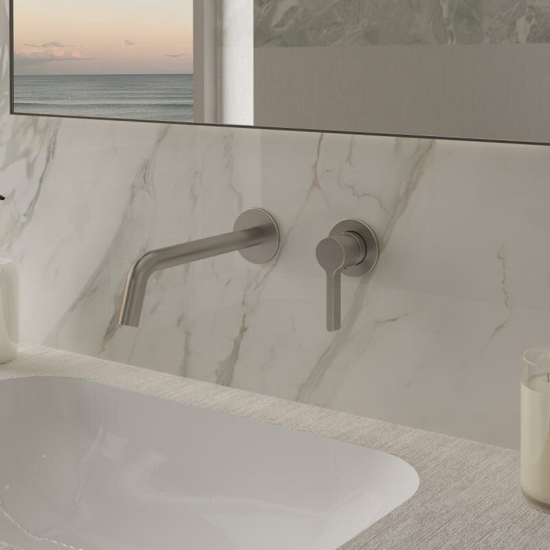 Vincea Смеситель для раковины Villa VBFW-1VL1BN встраиваемый однорычажный, брашированный никель Vincea