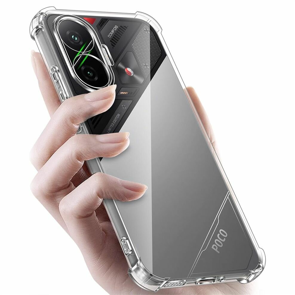 Ударопрочный чехол на Poco F7 5G, Поко Ф7 чехол для смартфона