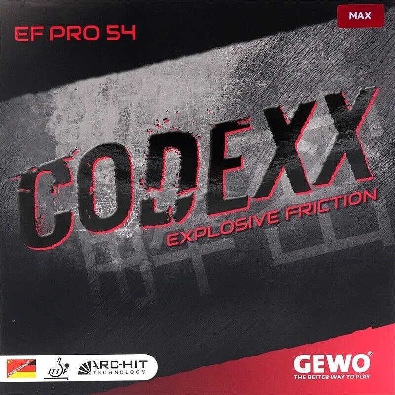 GEWO CODEXX EF PRO 54 Black резина для настольного тенниса