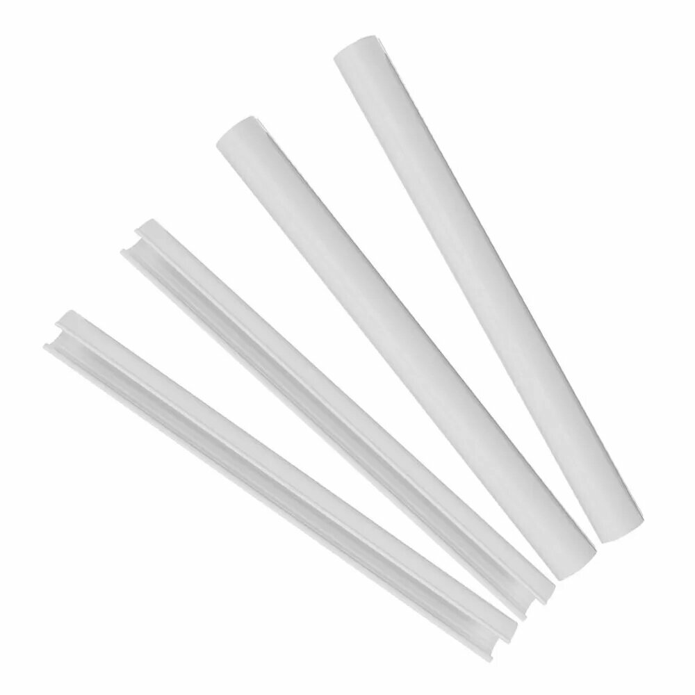 Набор из 4 белых пластиковых накладок для труб радиатора для оформления батареи