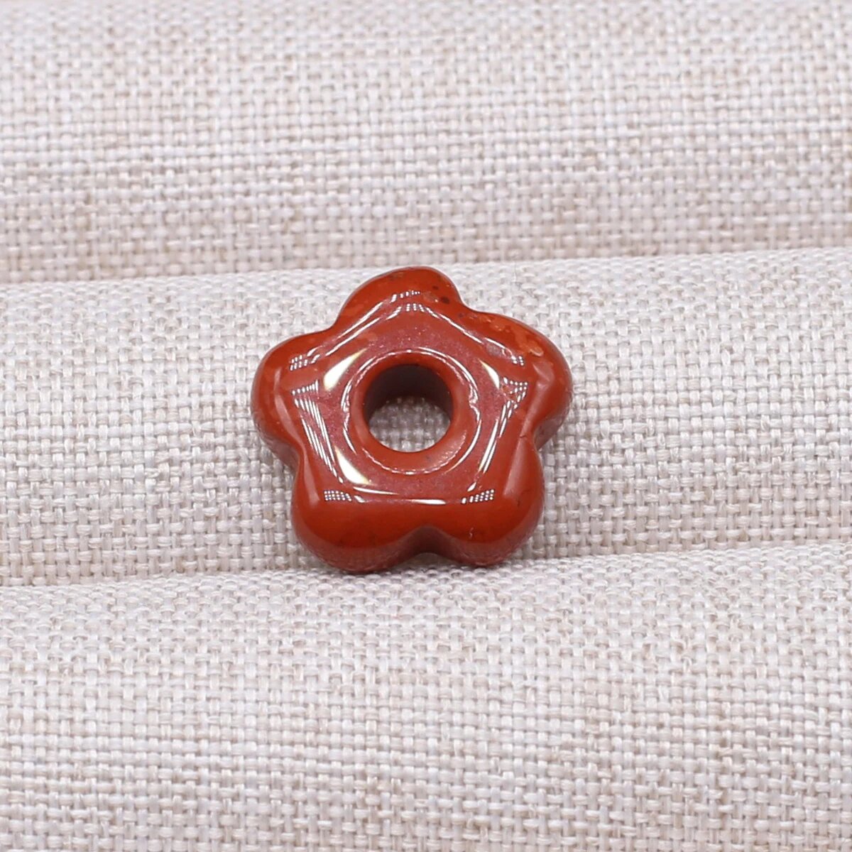 Бусины из розового кварца и лабрадорита, цветок, 15 мм, 3 шт. Red Stone