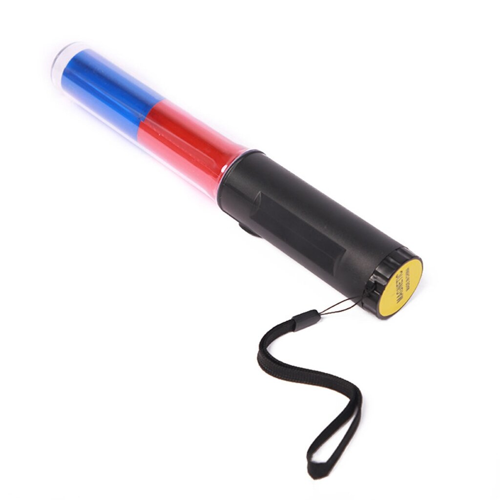 26 см Дорожные Жезлы Открытый Повторно Синий Светодиодный Мигающий Свет Дорожный Сигнал Предупреждение Палочка Дубинки Инструмент Управления Безопасностью