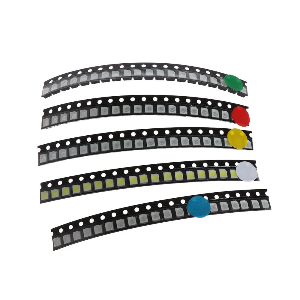 100 шт SMD 3528 1210 LED 5 цветов