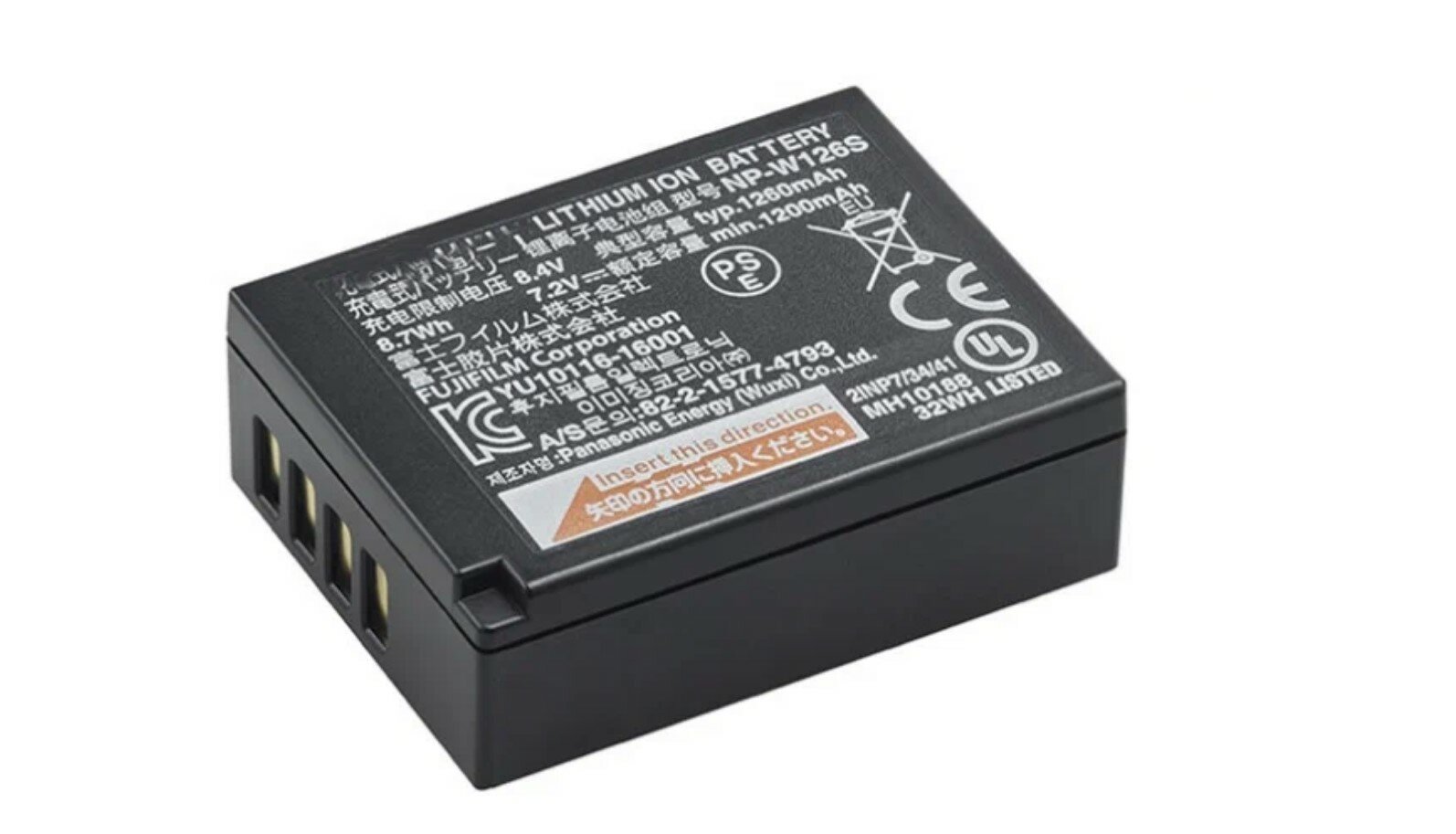 Аккумуляторная батарея MyPads 1260mah NP-W126/NP-W126S для фотоаппарата Fujifilm HS30EXR/HS35EXR/HS50EXR/X-A5
