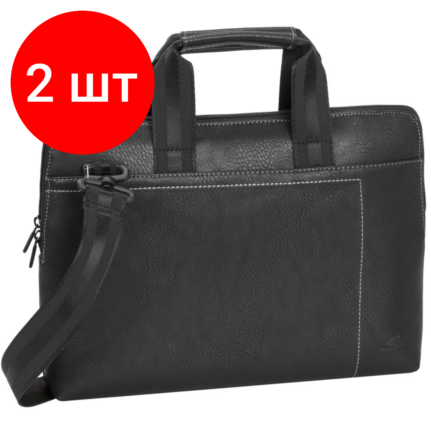 Комплект 2 штук, Сумка для ноутбука 13.3, RivaCase Orly, черная, 8920 Black