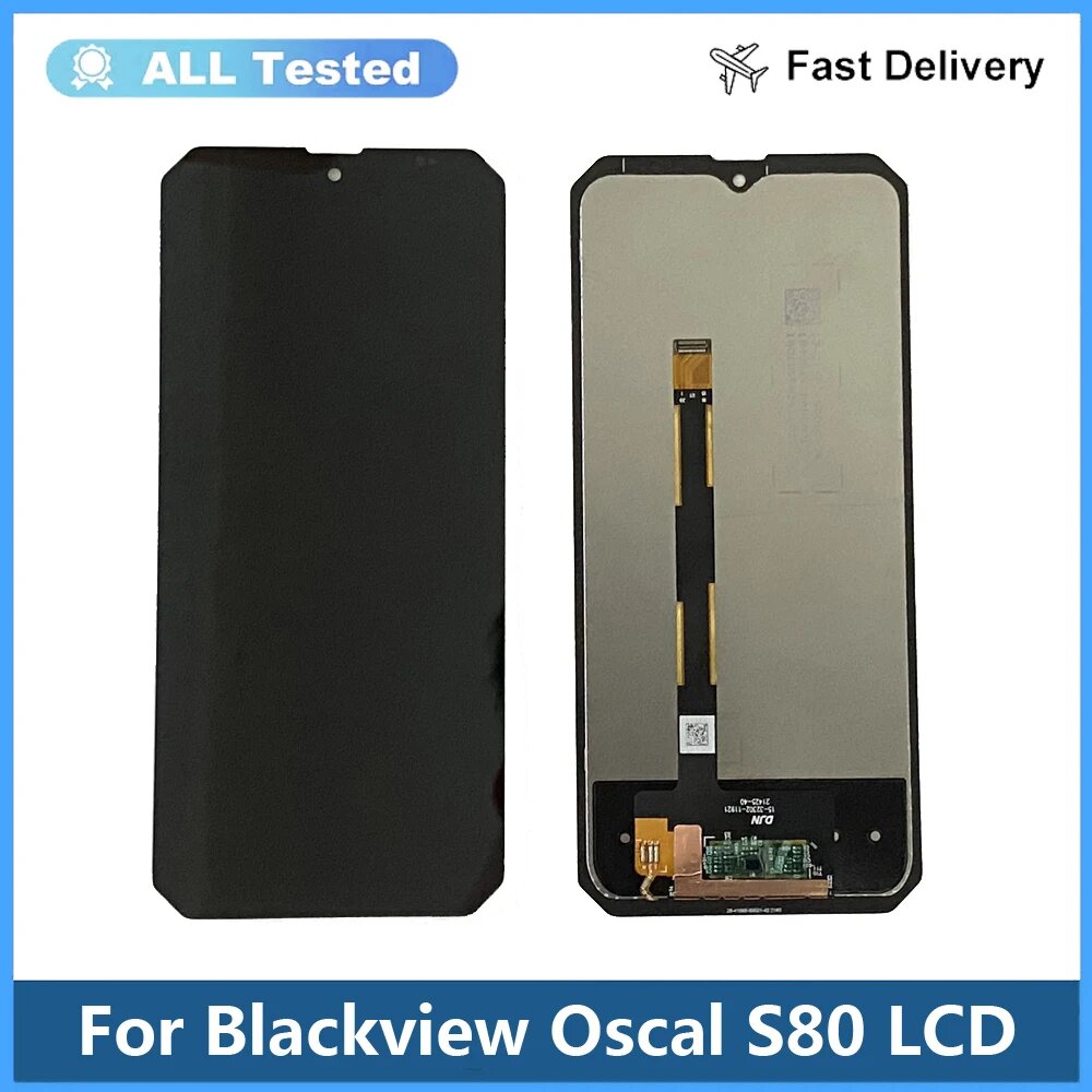 Blackview Oscal S80 Экран в сборе, черный, оригинал