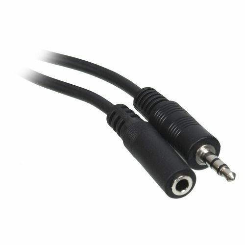 Кабель аудио NingBo Jack 3.5 (m) - Jack 3.5 (f) , 2м, черный [jaac003-2]