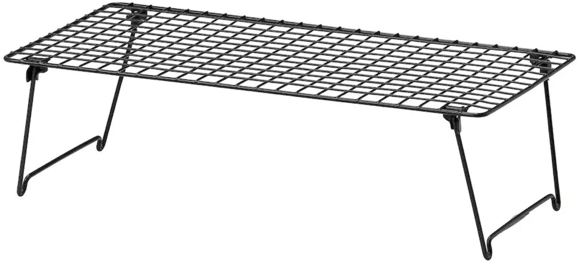 Полка для обуви складная металл IKEA, размер (ШхГxВ): 58х27х17 см, чёрный