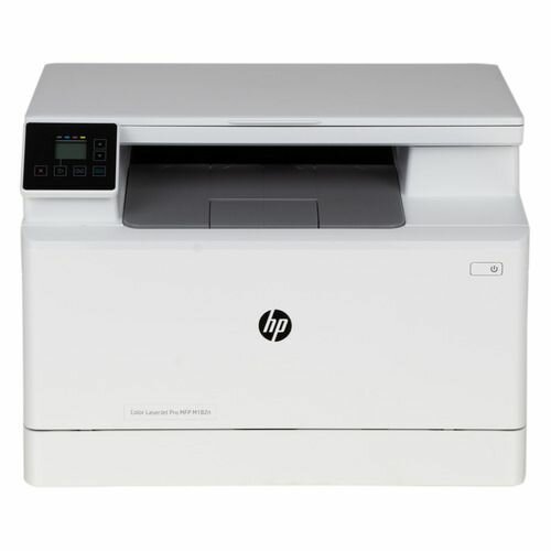 МФУ лазерный HP Color LaserJet Pro MFP M182n цветная печать, A4, цвет белый [7kw54a]