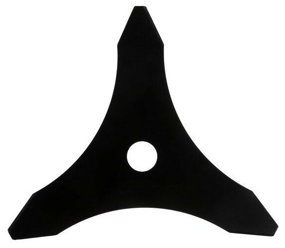 Нож для триммера тундра, трехлучевой, для густой травы, 255 х 25.4 х 1.4 мм, 6910125